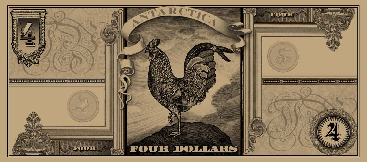ANTARCTICA Dream-Dollars Four Dollar Notes – arTcana